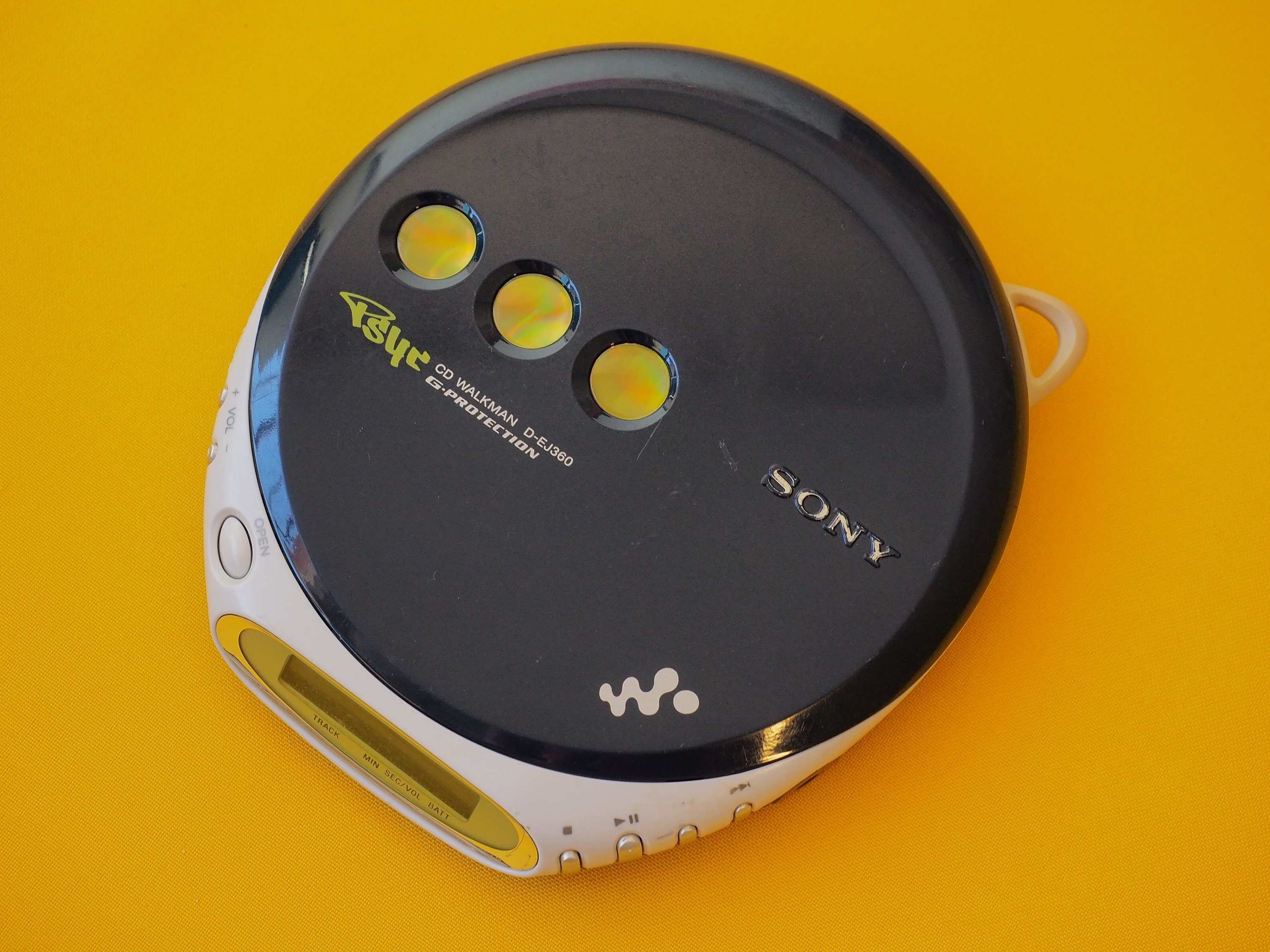 Sony Walkman Cd Player Yellow