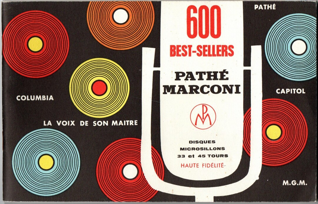 Catalogue Pathé Marconi 600 Best Sellers Lps 33 and 45 Rpm 1959 - Etsy