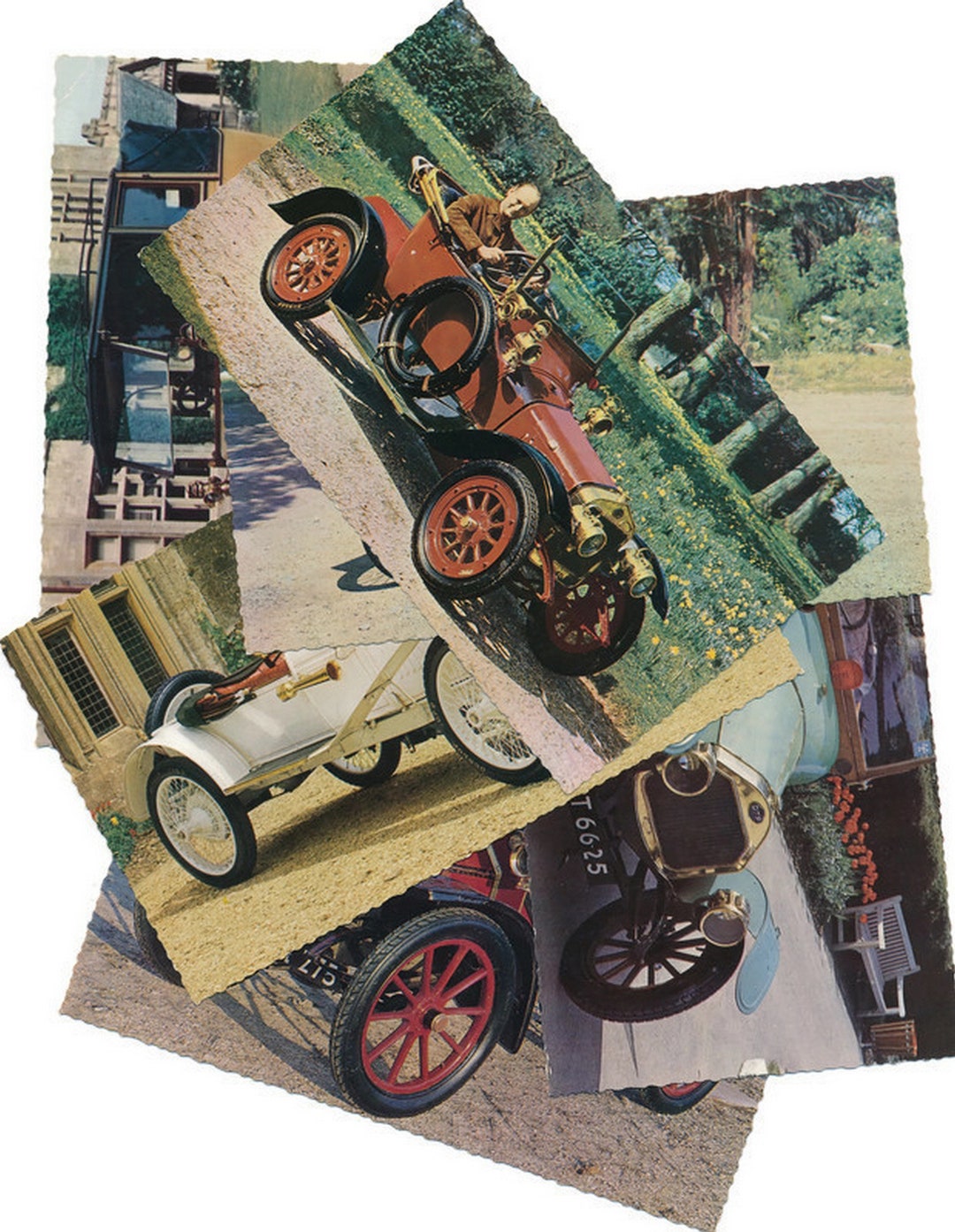 Lot 8 Postcards Postcards Old Car Tacot - Etsy