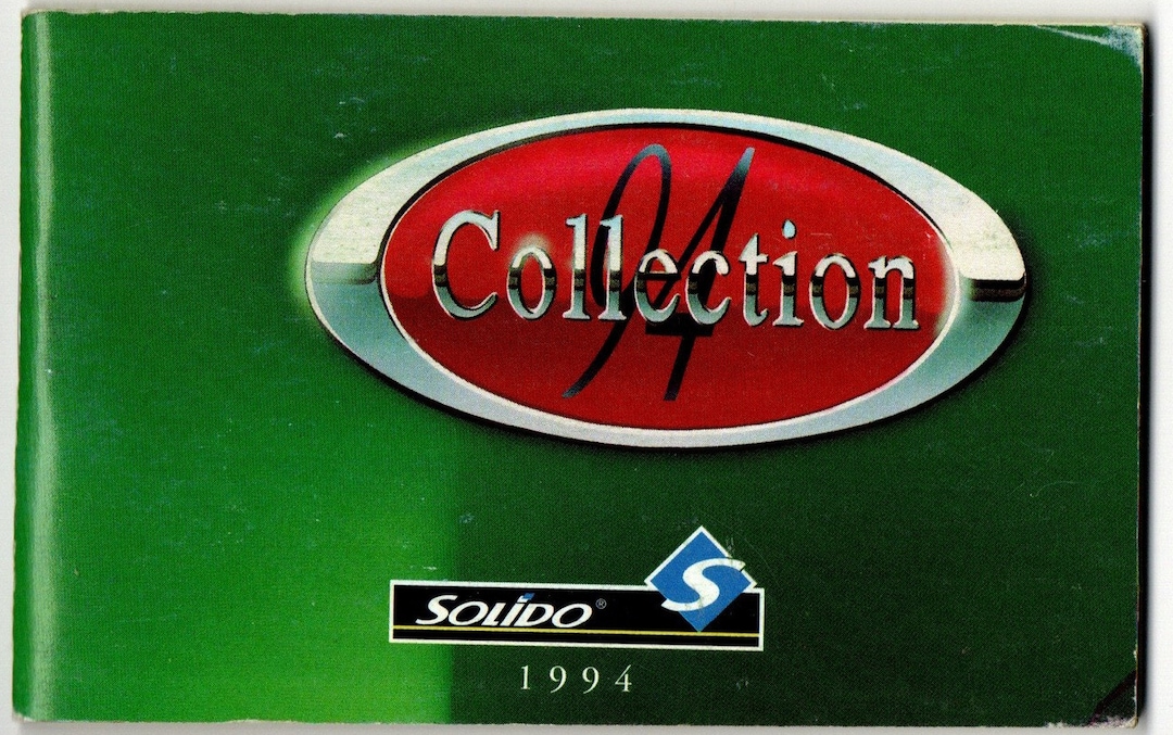 Catalog Guide Solido 1994 Miniatures Cars 43 Pages - Etsy