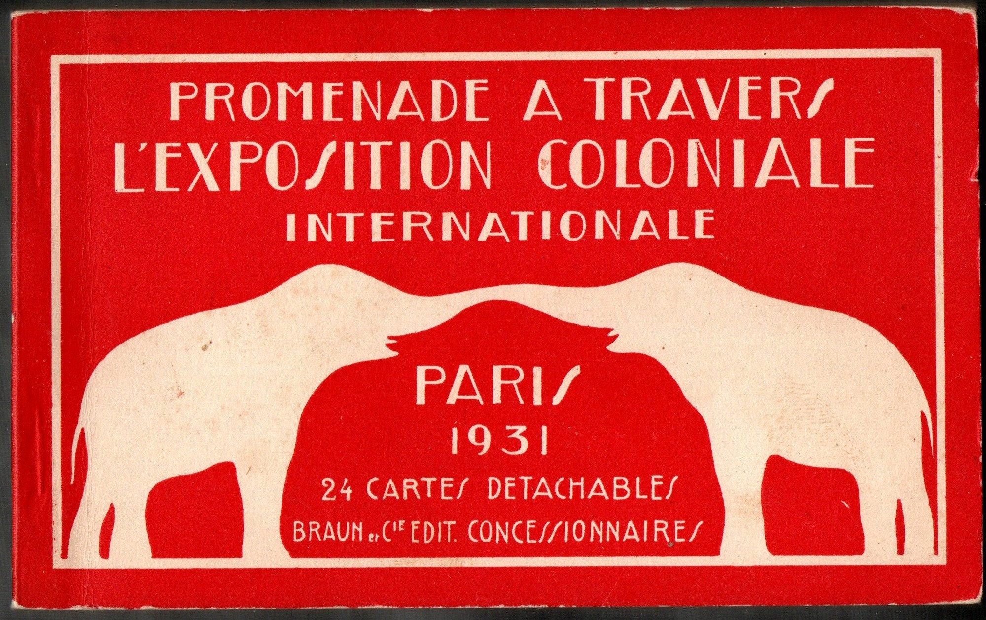 Vintage L'Exposition Coloniale Paris 1931 Carnet 24 Cartes Postales ...