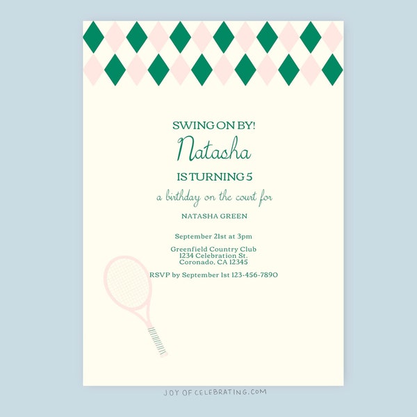 Wimbledon Party Invitation - Etsy