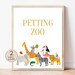 Party at the Zoo | Themed Birthday Poster for Cute Zoo Safari Animal ...