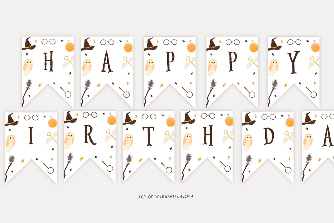 Wizard World Editable Printable Wizard Magic Theme Party Banner Instant ...