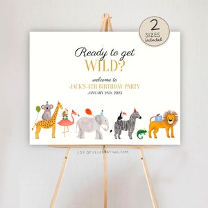 Party at the Zoo | Editable Party Pack Templates for Invitation, Gift ...
