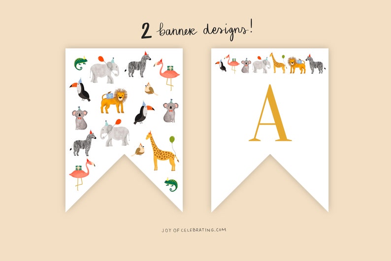 Party at the Zoo Editable Printable Zoo Party Animal Theme Banner ...