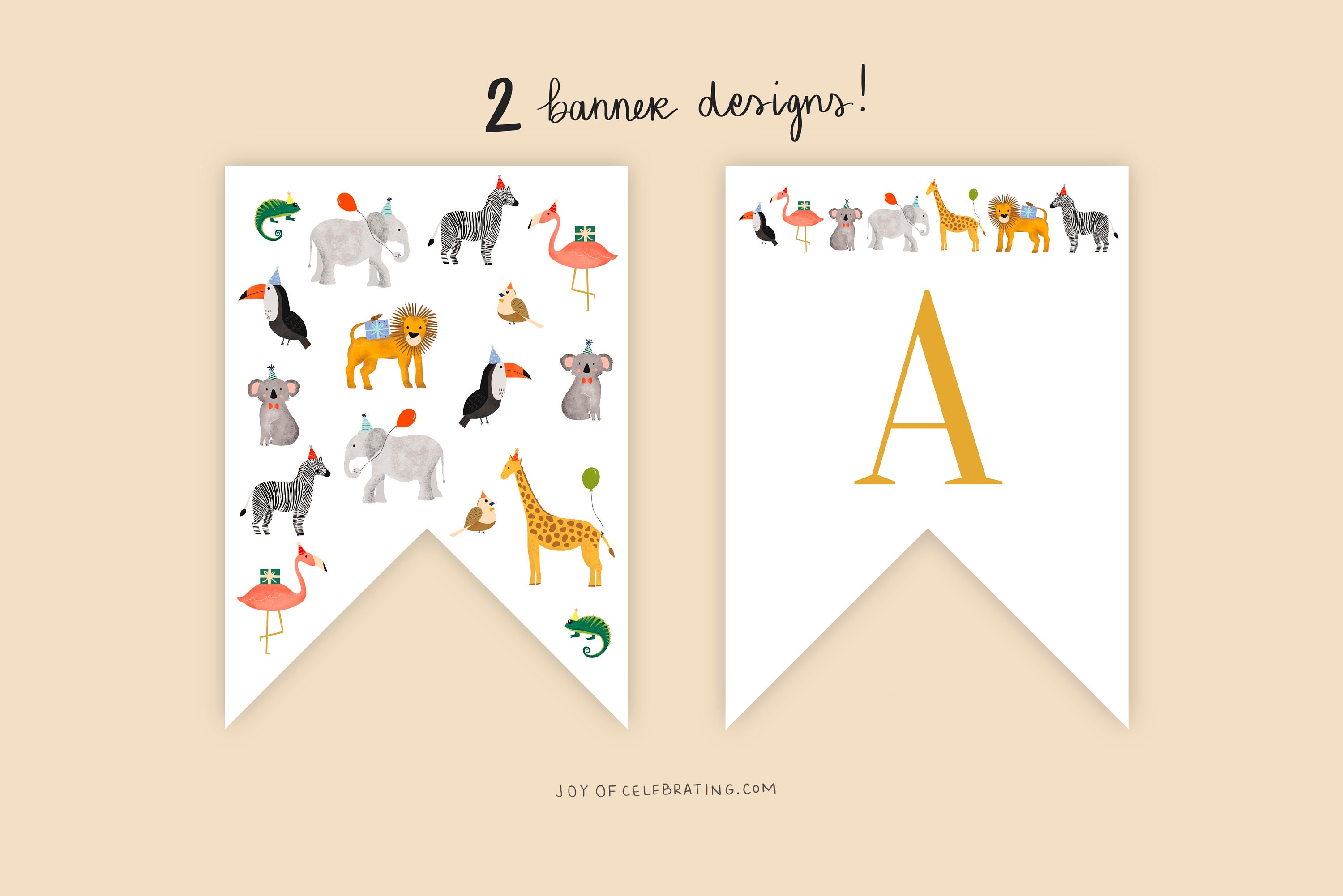 Party at the Zoo Editable Printable Zoo Party Animal Theme Banner ...