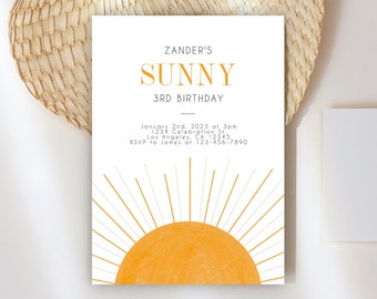 Sunny Days Birthday Invitation - Etsy