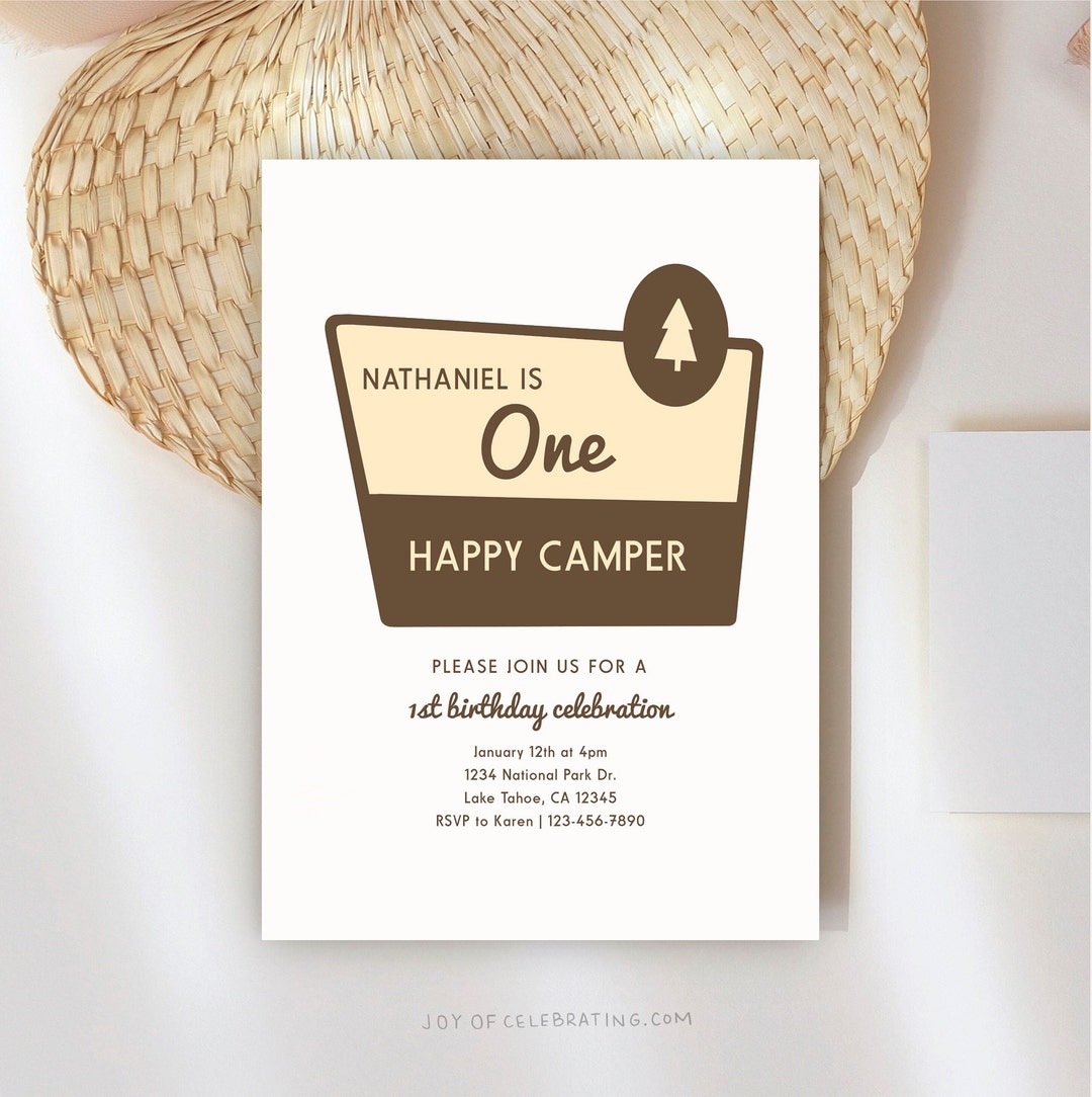 National Park | 1st Birthday Forest Camping Mountain Nature Themed ...