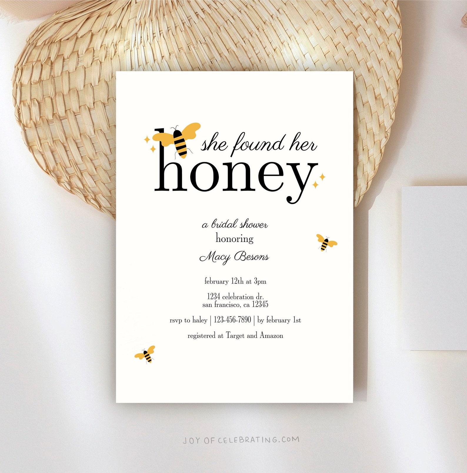 Honey Bee Minimalist She Found Her Honey Bee Theme Bridal - Etsy