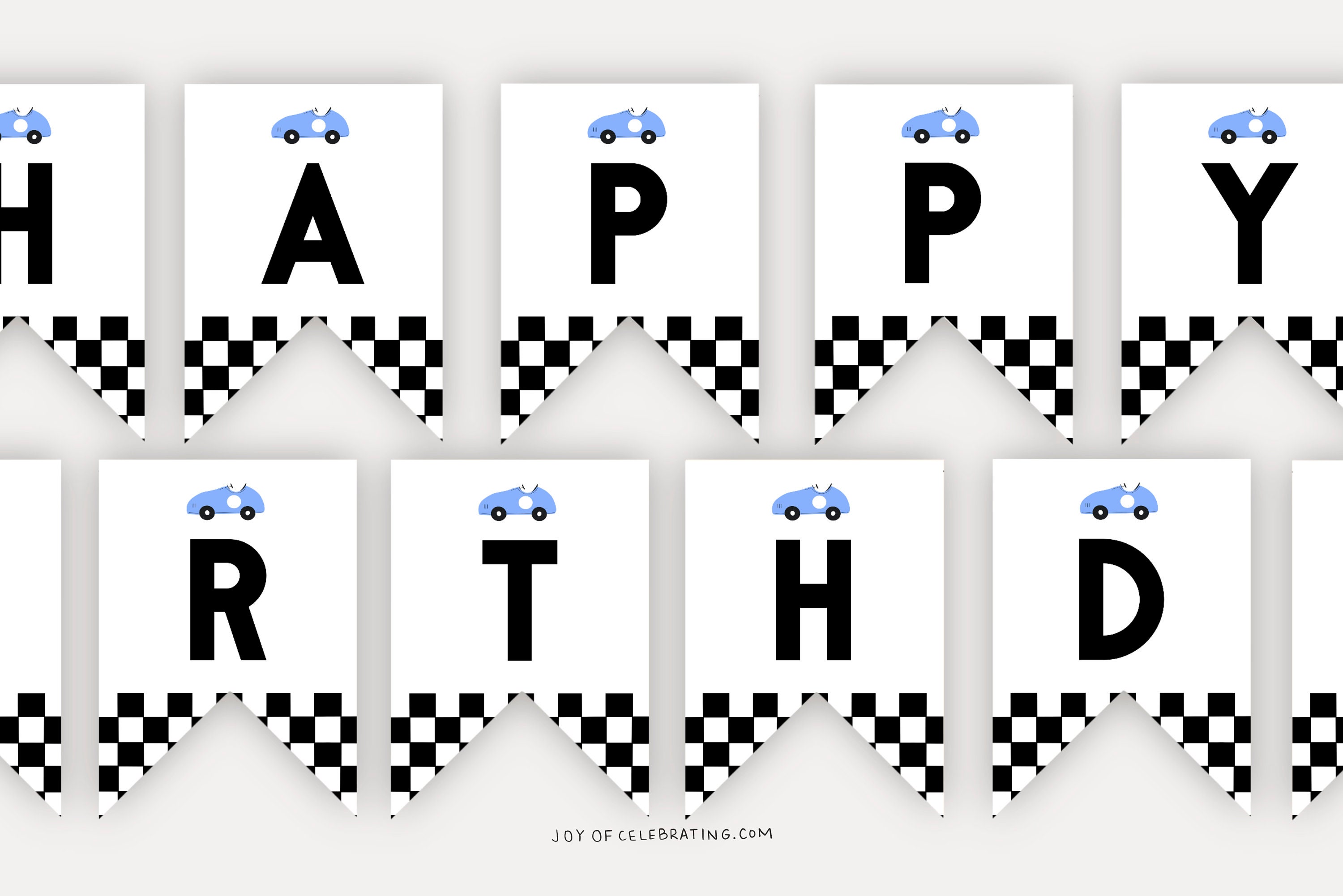 Classic Racecar Editable Printable Racing Racecar Party - Etsy
