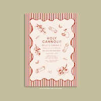 Bella | Holy Cannoli Welcome Sign Template, Fully Customizable Hand ...