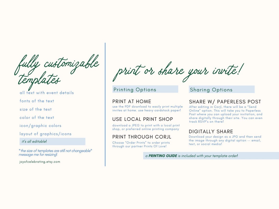 Emma Script | Fresh off the Market Bridal Shower Invitation Template ...