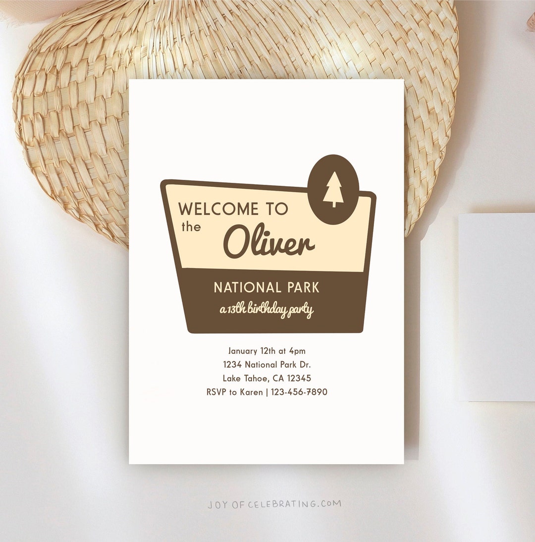 National Park | Forest Camping Mountain Nature Themed Birthday Party ...