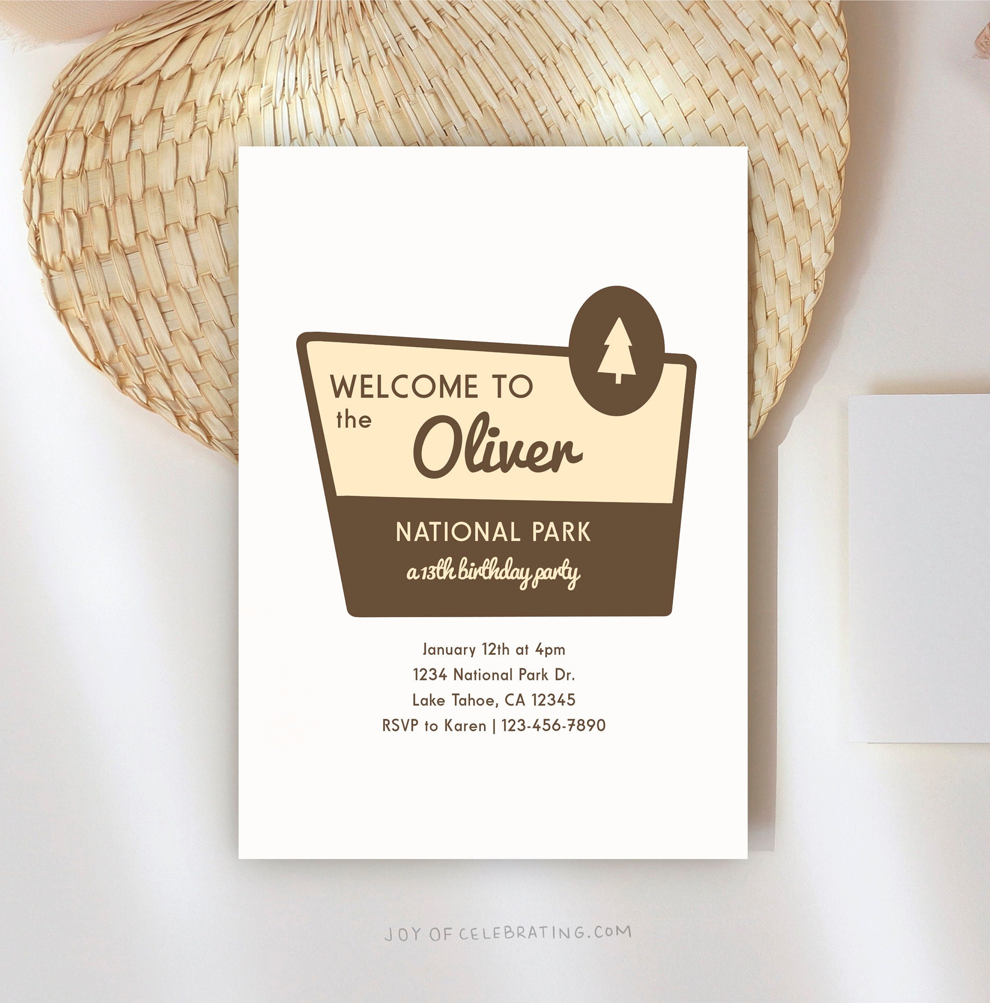 National Park Forest Camping Mountain Nature Themed Birthday Party ...