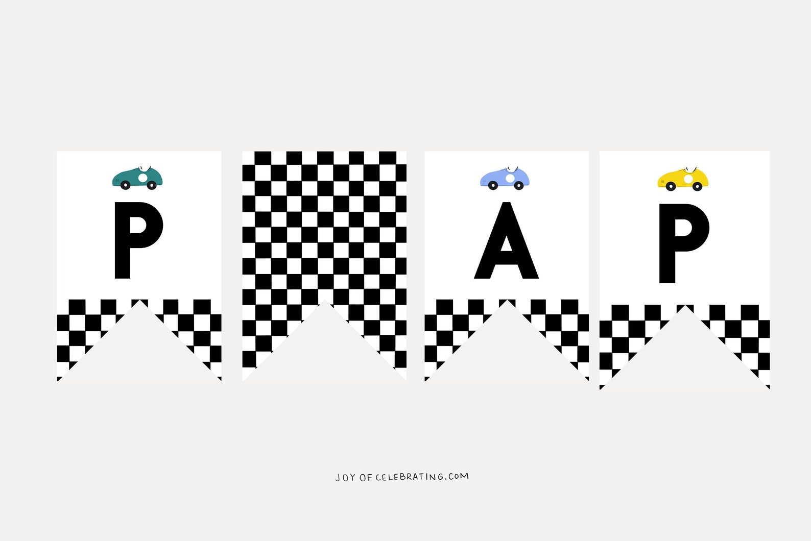 Classic Racecar Editable Printable Racing Racecar Party - Etsy