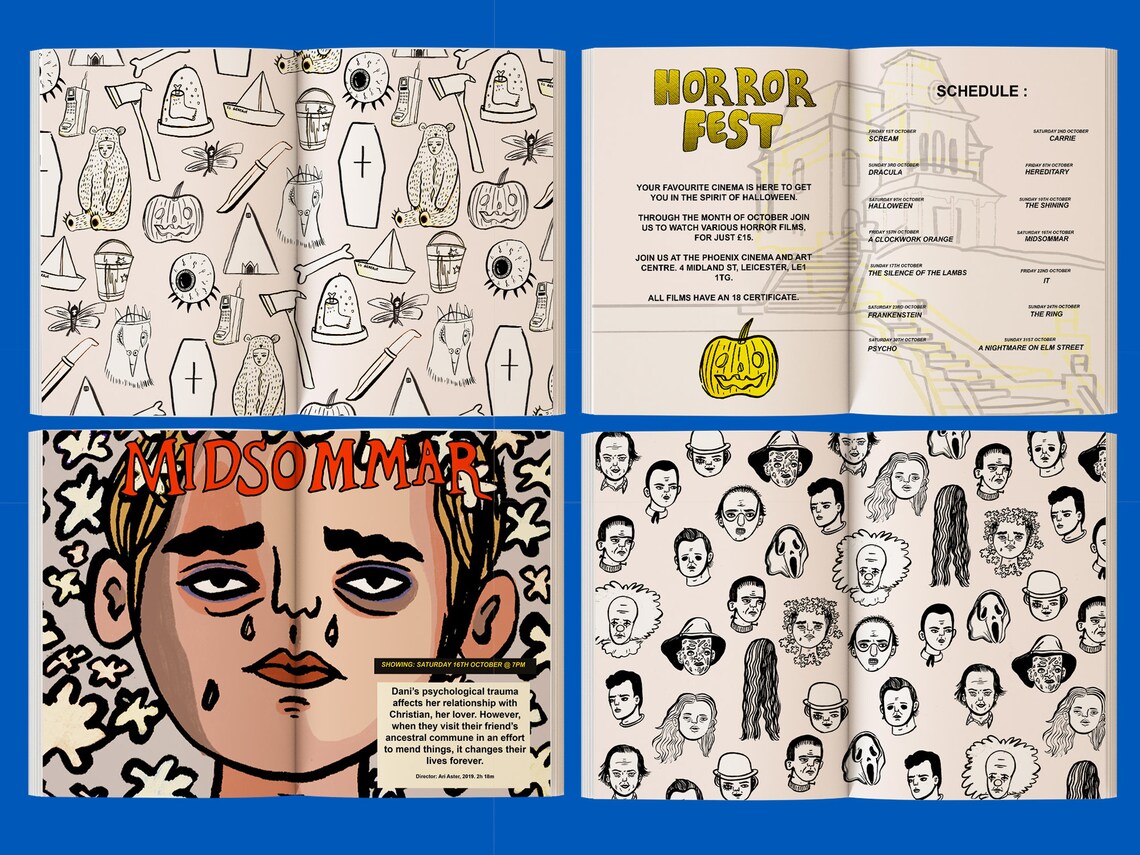 Horror Film Zine - A5 Illustrated Zine. ( FAKE Film Festival Guide ...