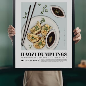 Dumpling Art | Dumpling Poster | Dim Sum Poster | Dim Sum Art ...