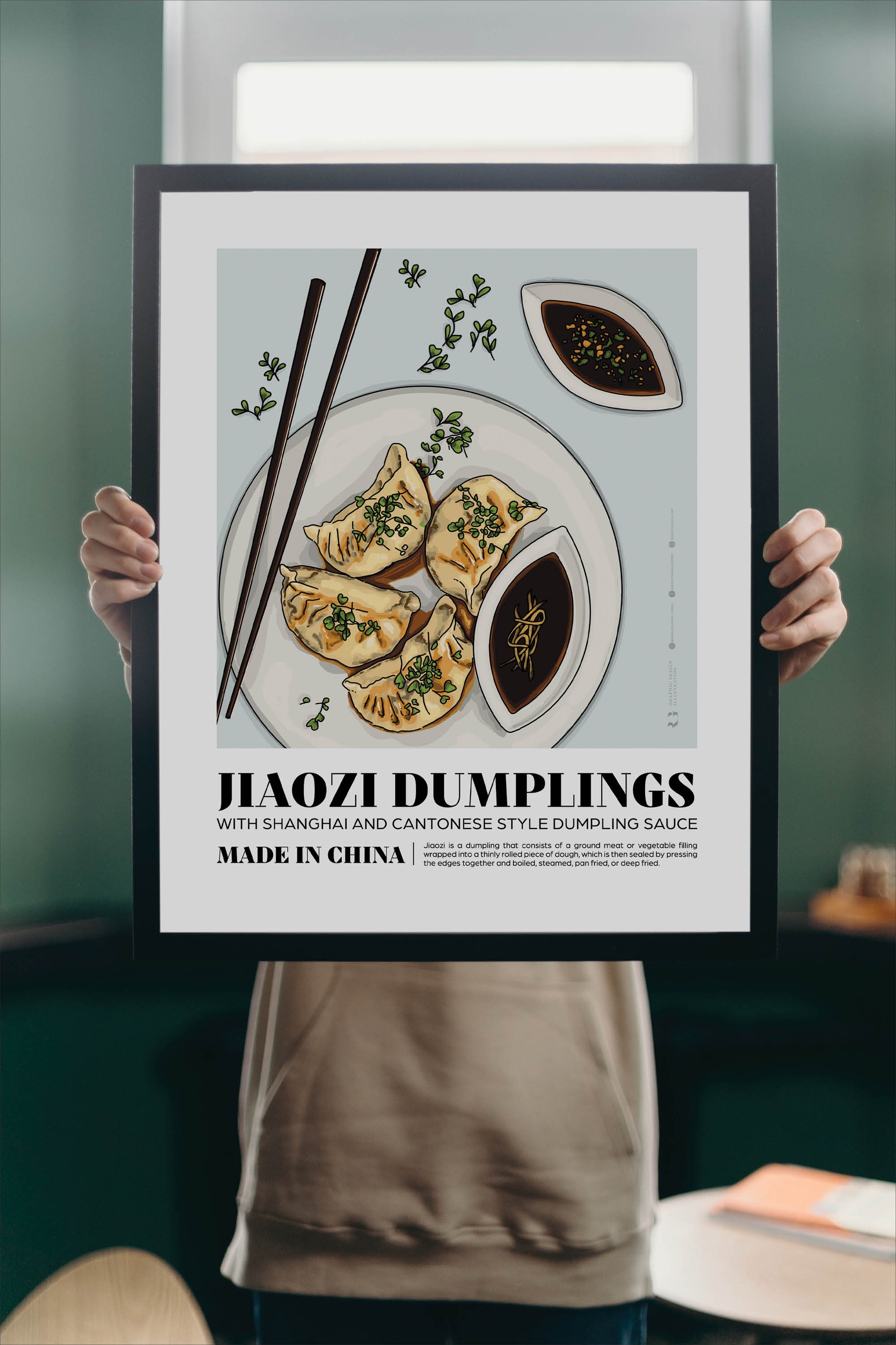 Dumpling Art Dumpling Poster Dim Sum Poster Dim Sum Art Dumplings ...