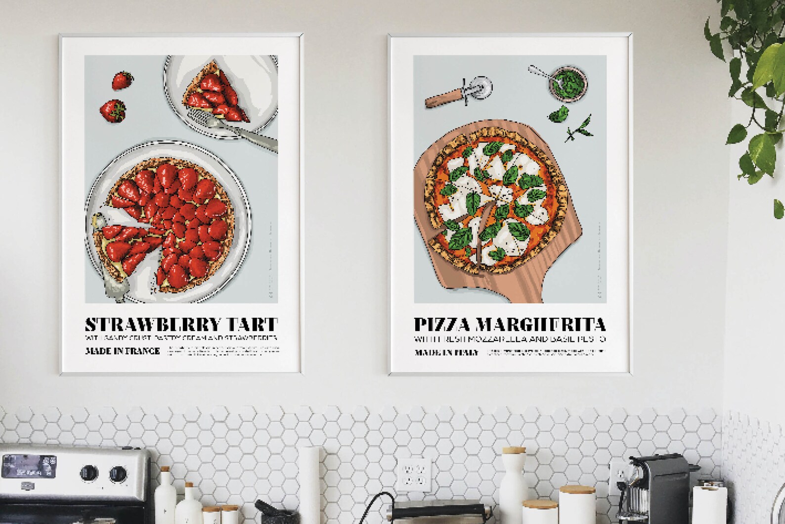 Pizza Poster Italian Food Art Pizza Lover Gift Italian - Etsy