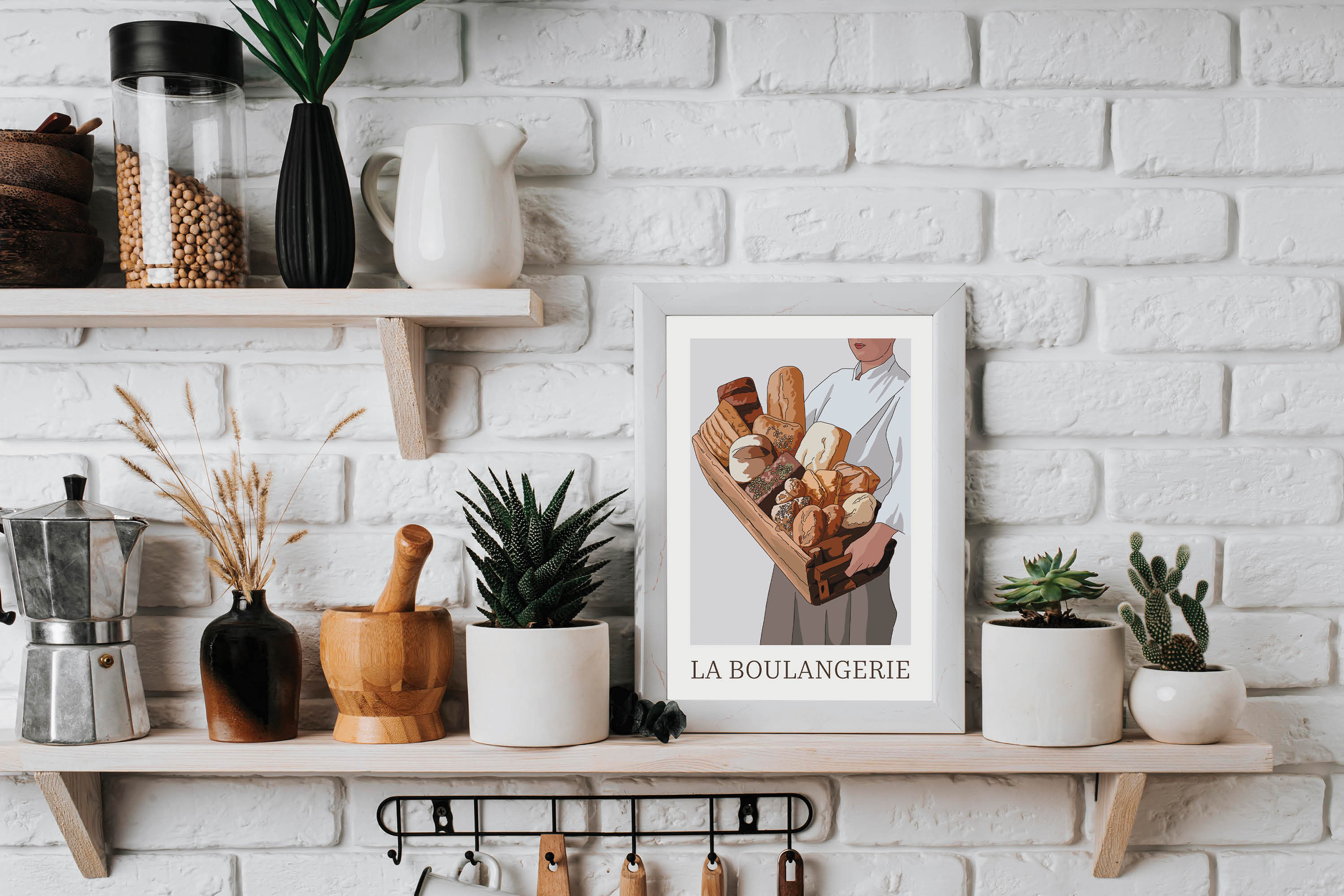 Bakery Print Bakery Art French Bakery Cafe Poster Cafe Kitchen Decor ...