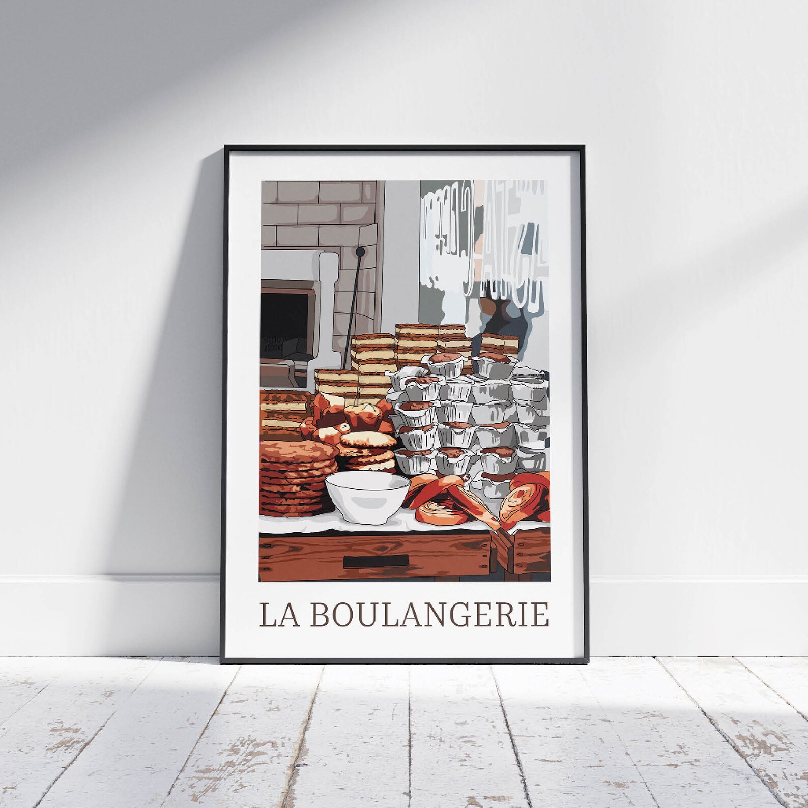 Bakery Print Bakery Art French Bakery Cafe Poster Cafe - Etsy