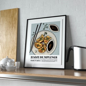 Dumpling Art Dumpling Poster Dim Sum Poster Dim Sum Art - Etsy