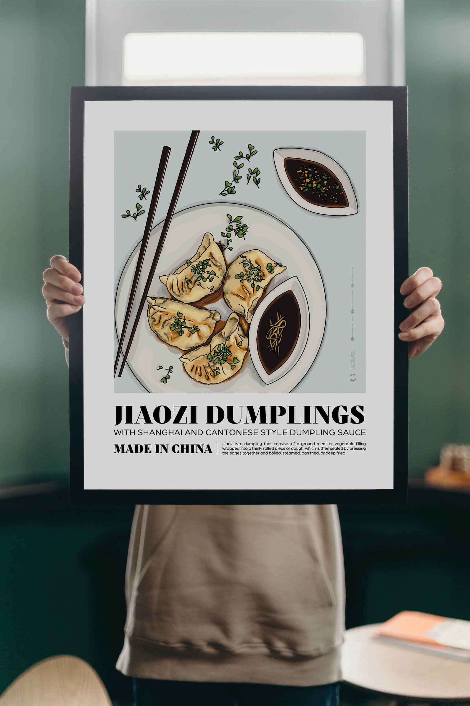 Dumpling Art Dumpling Poster Dim Sum Poster Dim Sum Art - Etsy
