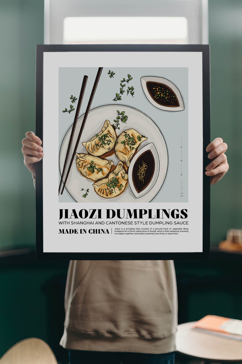 Dumpling Art Dumpling Poster Dim Sum Poster Dim Sum Art - Etsy