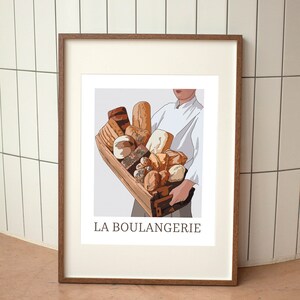 Bakery Print Bakery Art French Bakery Cafe Poster Cafe - Etsy