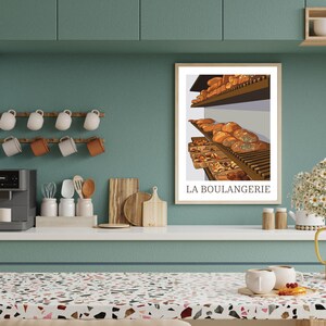 Bakery Print Bakery Art French Bakery Cafe Poster Cafe - Etsy