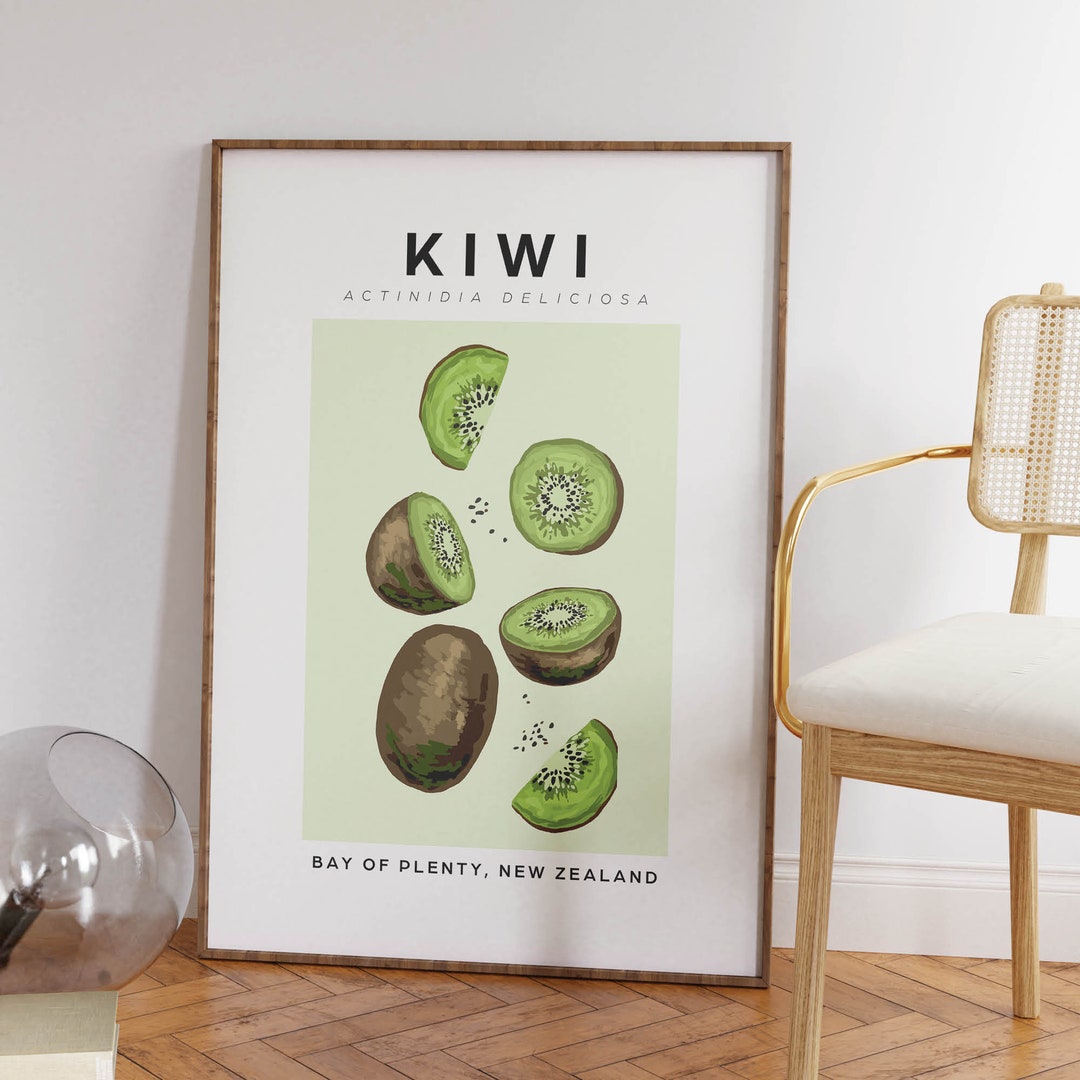 Digital Download Kiwi Print | New Zealand Print | Fruit Print Poster ...