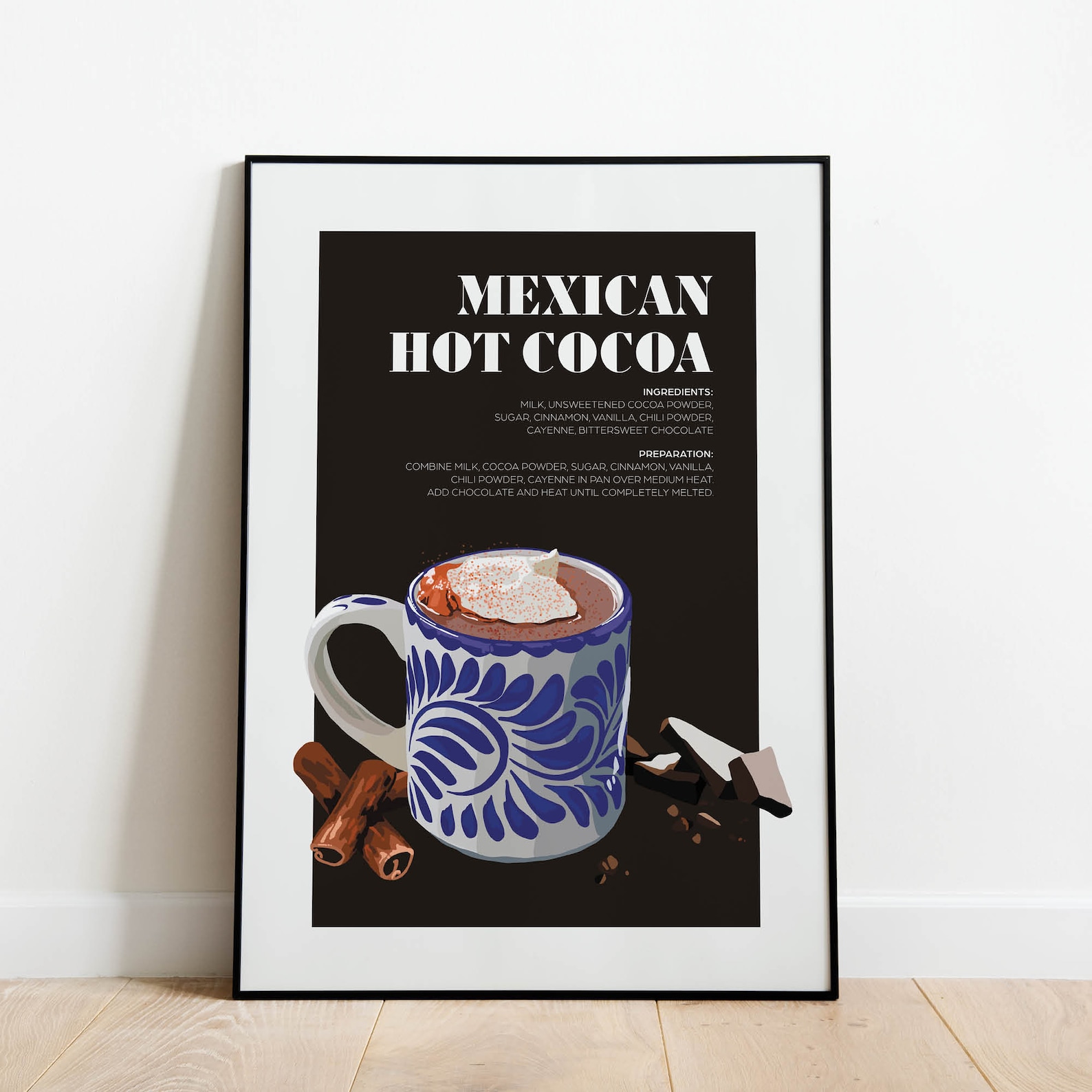 Mexican Hot Chocolate Hot Chocolate Poster Cocktail Poster Hot ...