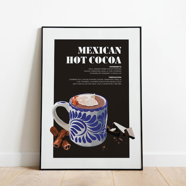 Hot Chocolate Poster - Etsy