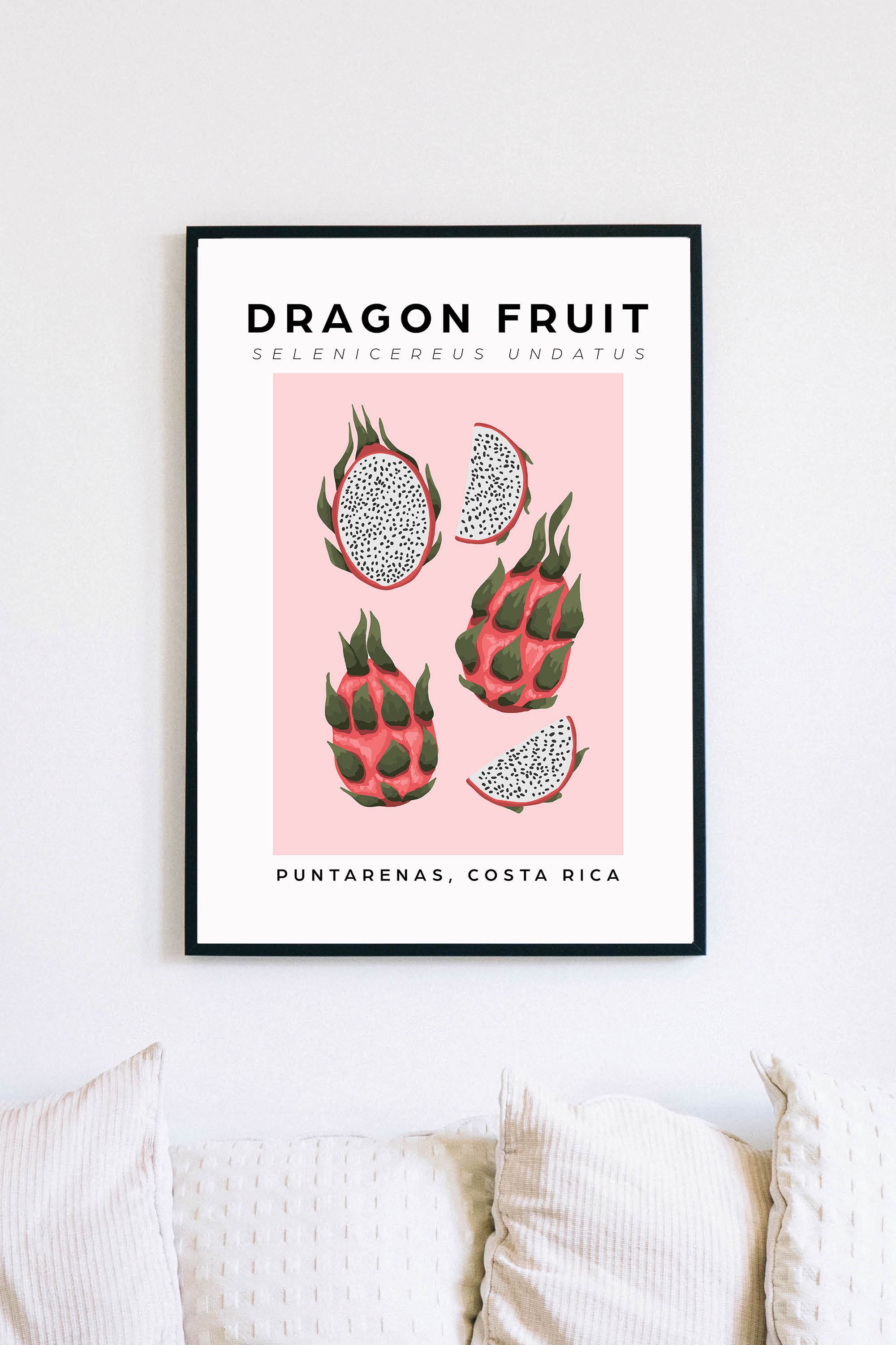 Dragon Fruit Print Tropical Fruit Print Dragon Fruit Art Pitaya Art ...
