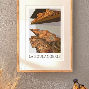 Bakery Print Bakery Art French Bakery Cafe Poster Cafe - Etsy