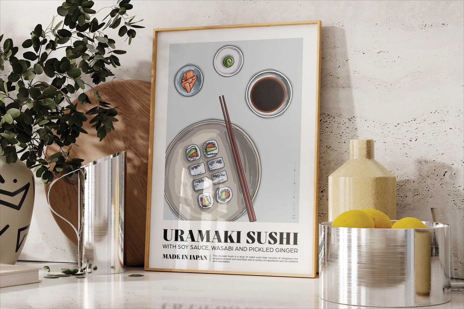 Sushi Print Sushi Poster Sushi Wall Art Japanese Food Print Japanese ...