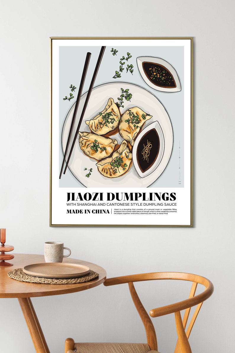 Dumpling Art Dumpling Poster Dim Sum Poster Dim Sum Art Dumplings ...
