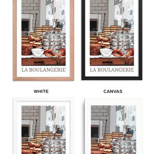 Bakery Print Bakery Art French Bakery Cafe Poster Cafe Kitchen Decor ...
