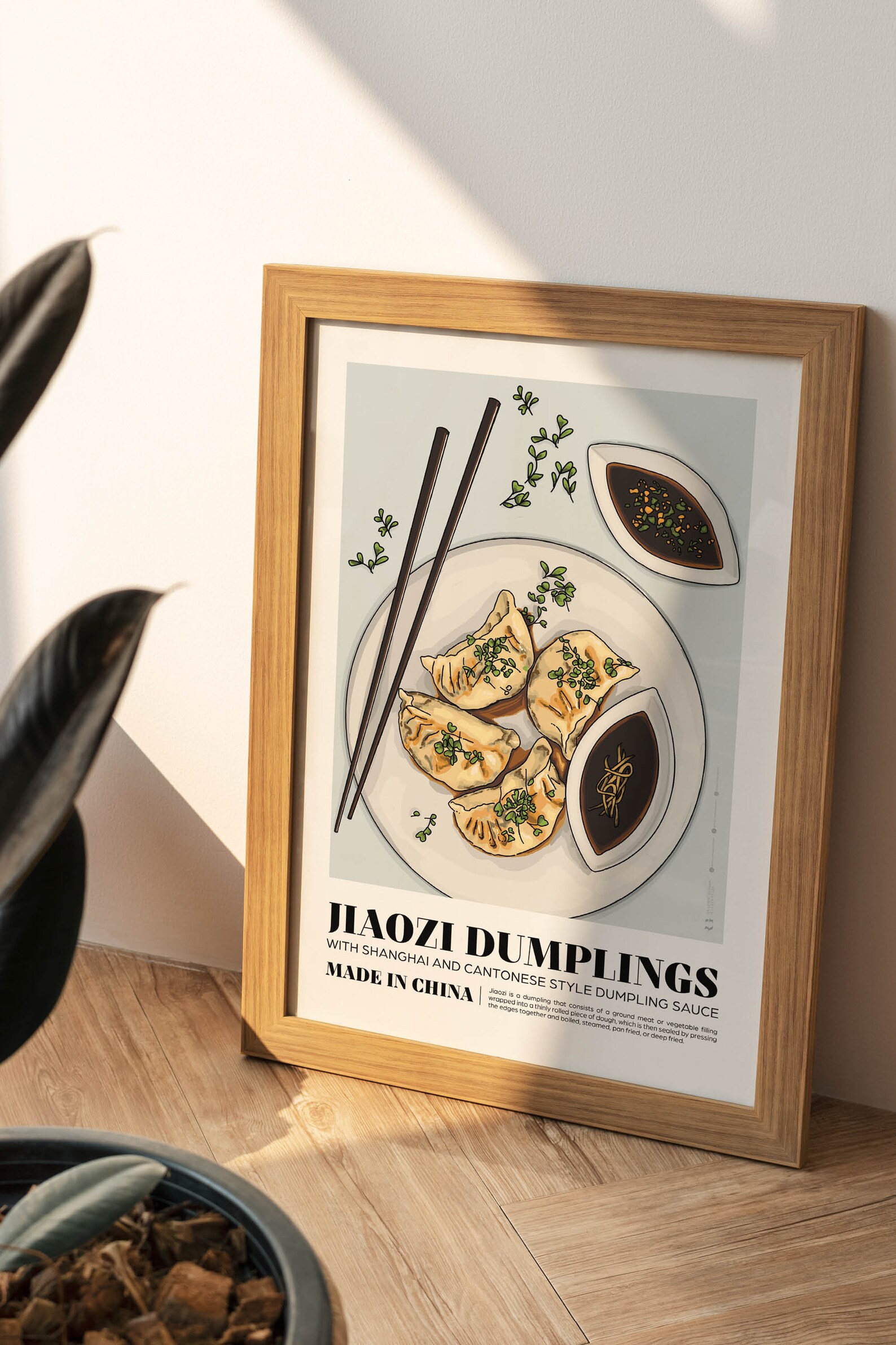 Dumpling Art Dumpling Poster Dim Sum Poster Dim Sum Art - Etsy