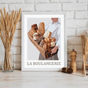 Bakery Print | Bakery Art | French Bakery | Cafe Poster | Cafe Kitchen ...