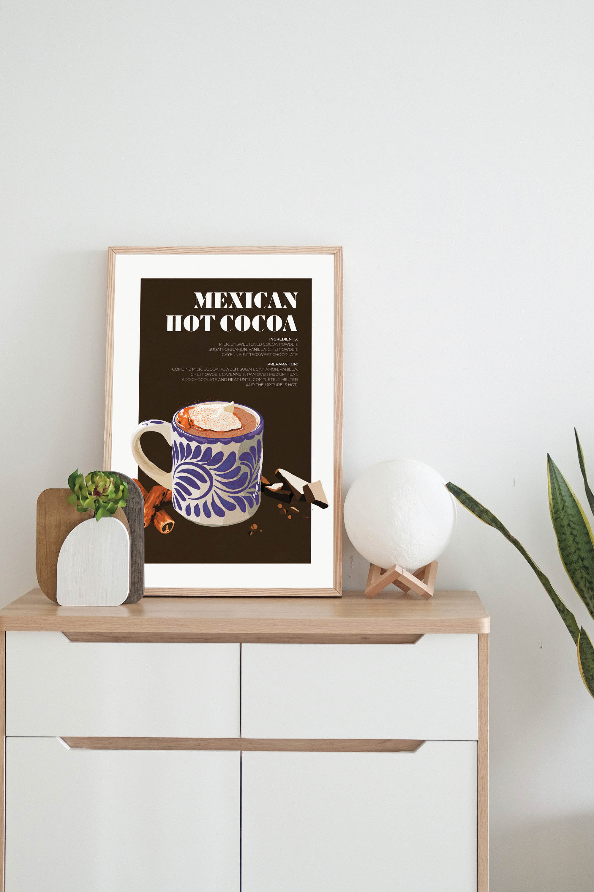 Mexican Hot Chocolate | Hot Chocolate Poster | Cocktail Poster | Hot ...