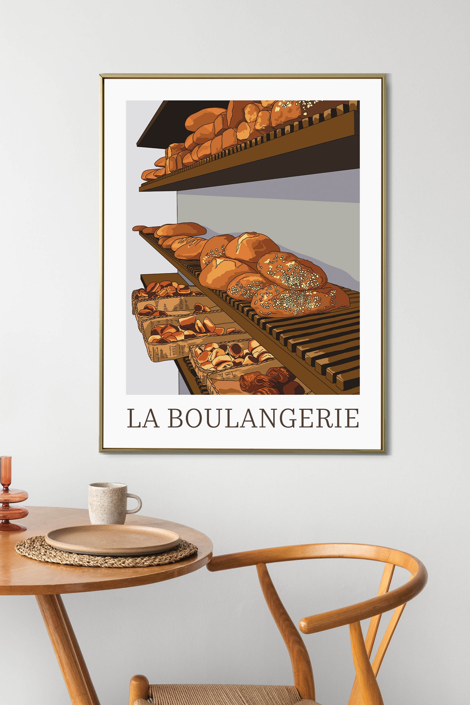 Bakery Print Bakery Art French Bakery Cafe Poster Cafe Kitchen Decor ...