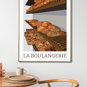 Bakery Print Bakery Art French Bakery Cafe Poster Cafe Kitchen Decor ...