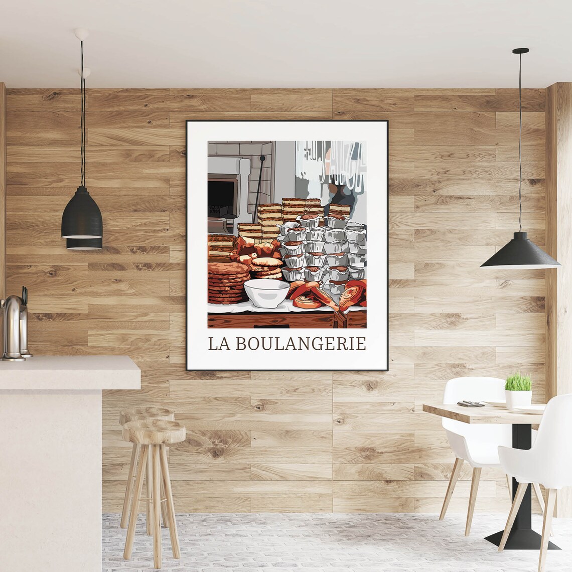 Bakery Print Bakery Art French Bakery Cafe Poster Cafe - Etsy