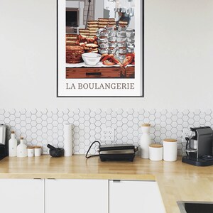 Bakery Print Bakery Art French Bakery Cafe Poster Cafe Kitchen Decor ...