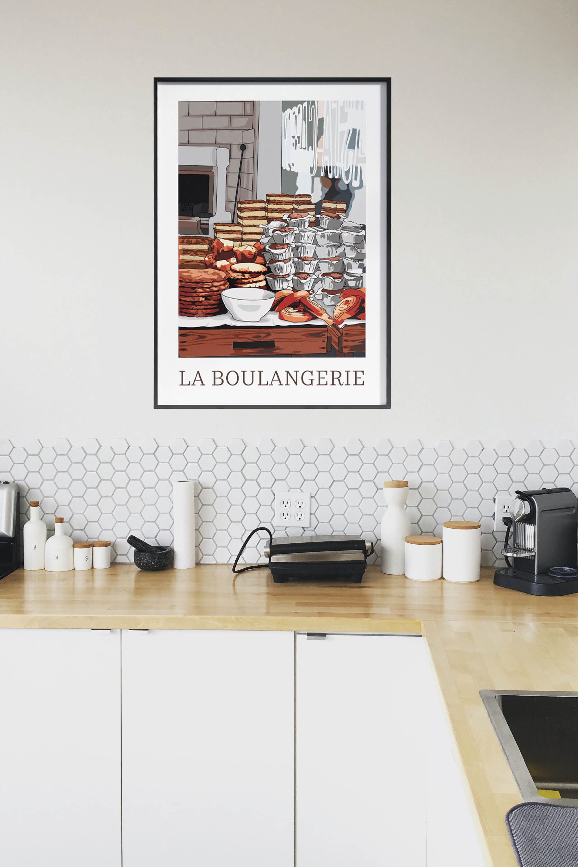 Bakery Print | Bakery Art | French Bakery | Cafe Poster | Cafe Kitchen ...