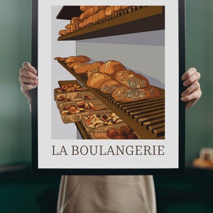 Bakery Print | Bakery Art | French Bakery | Cafe Poster | Cafe Kitchen ...