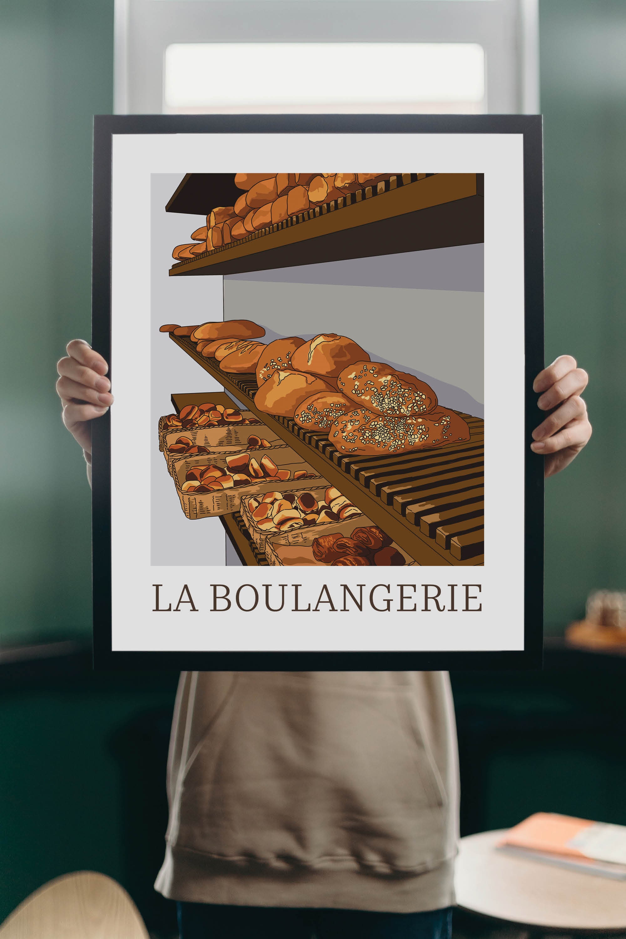 Bakery Print Bakery Art French Bakery Cafe Poster Cafe Kitchen Decor ...