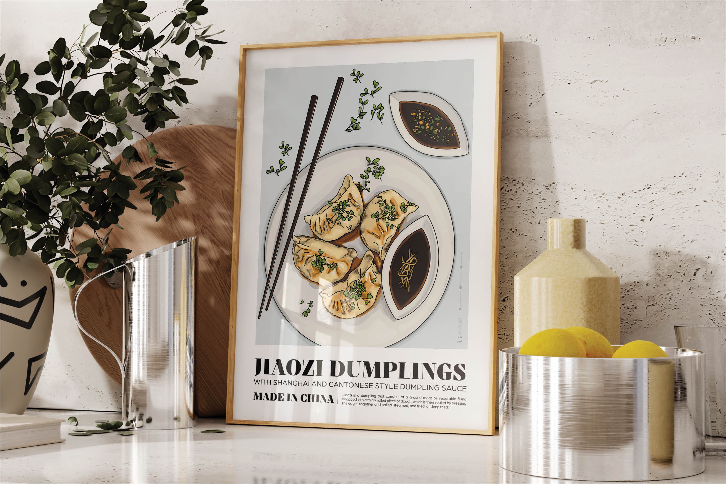 Dumpling Art | Dumpling Poster | Dim Sum Poster | Dim Sum Art ...